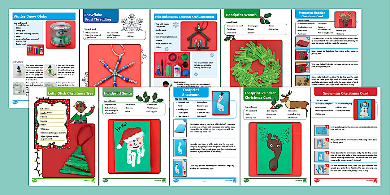 Christmas Art Ideas Resource Pack (teacher made) - Twinkl
