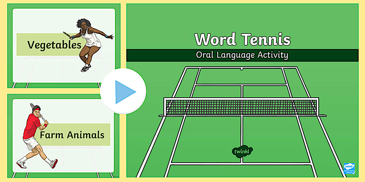 Word Tennis - Oral English Class Game - Twinkl