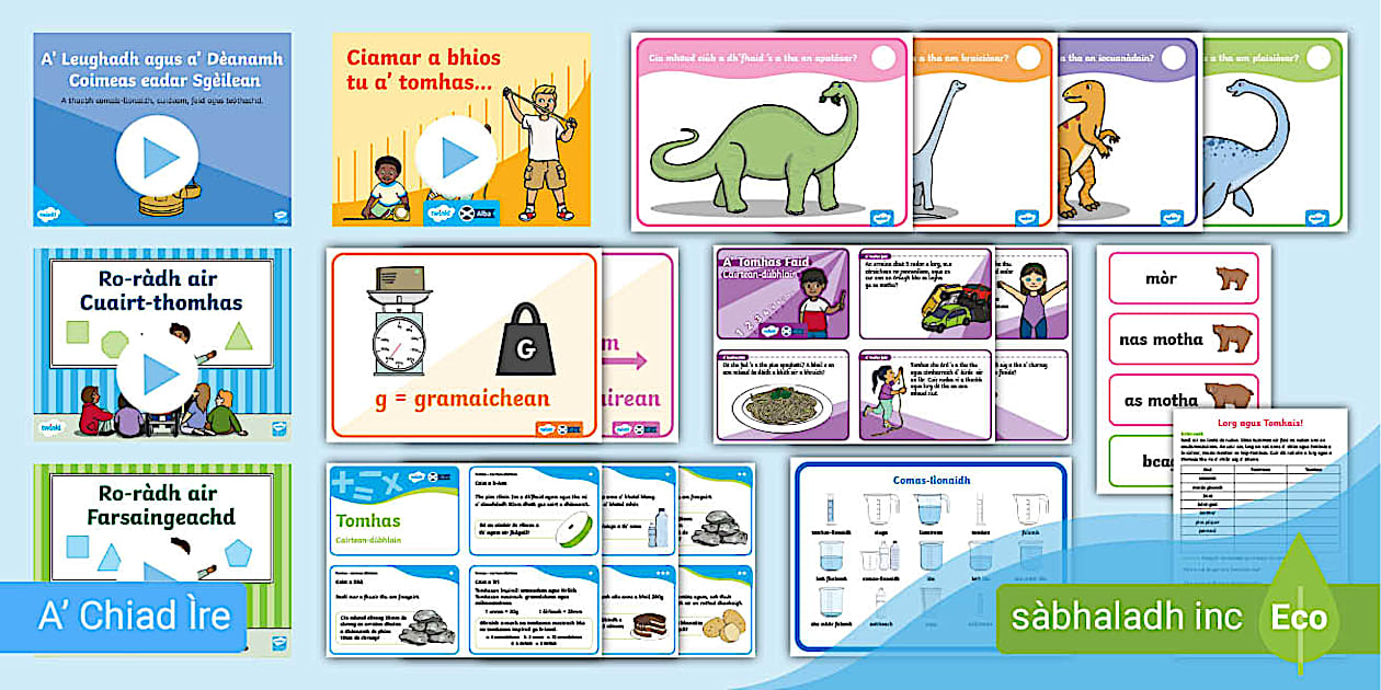 Tomhas - A' Chiad Ìre - Pasgan Stuthan (Teacher-Made)