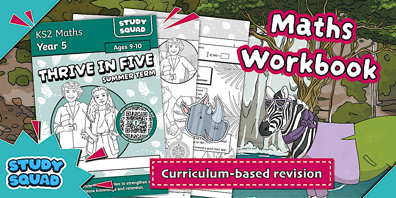 👉 Study Squad Thrive in Five Year 5 Maths Workbook Summer Term