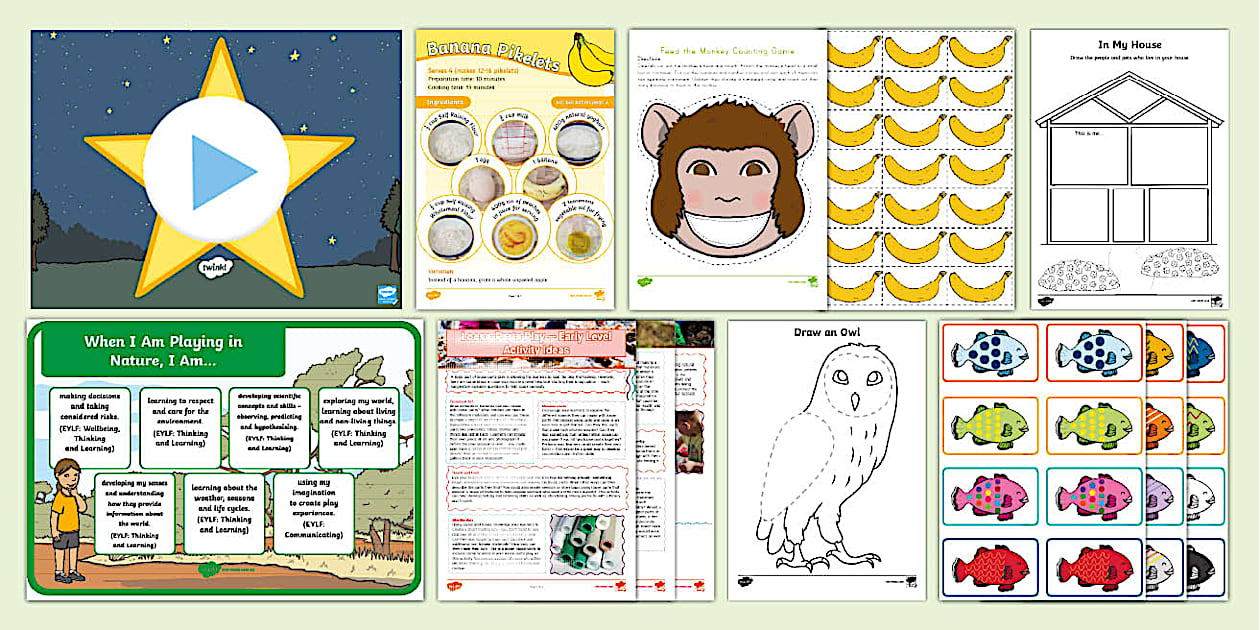 EYLF Term 1 Week 2 Remote Home Learning Pack (teacher made)