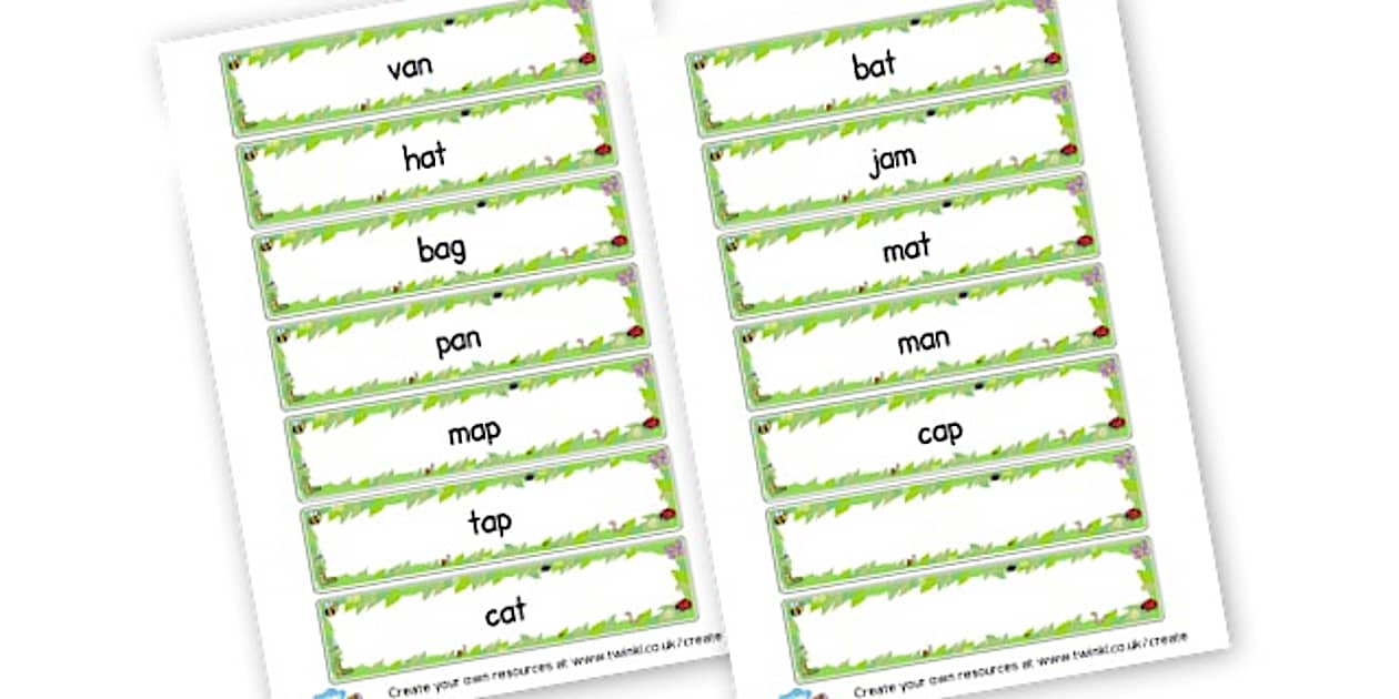 CVC A Word Cards (teacher made) - Twinkl