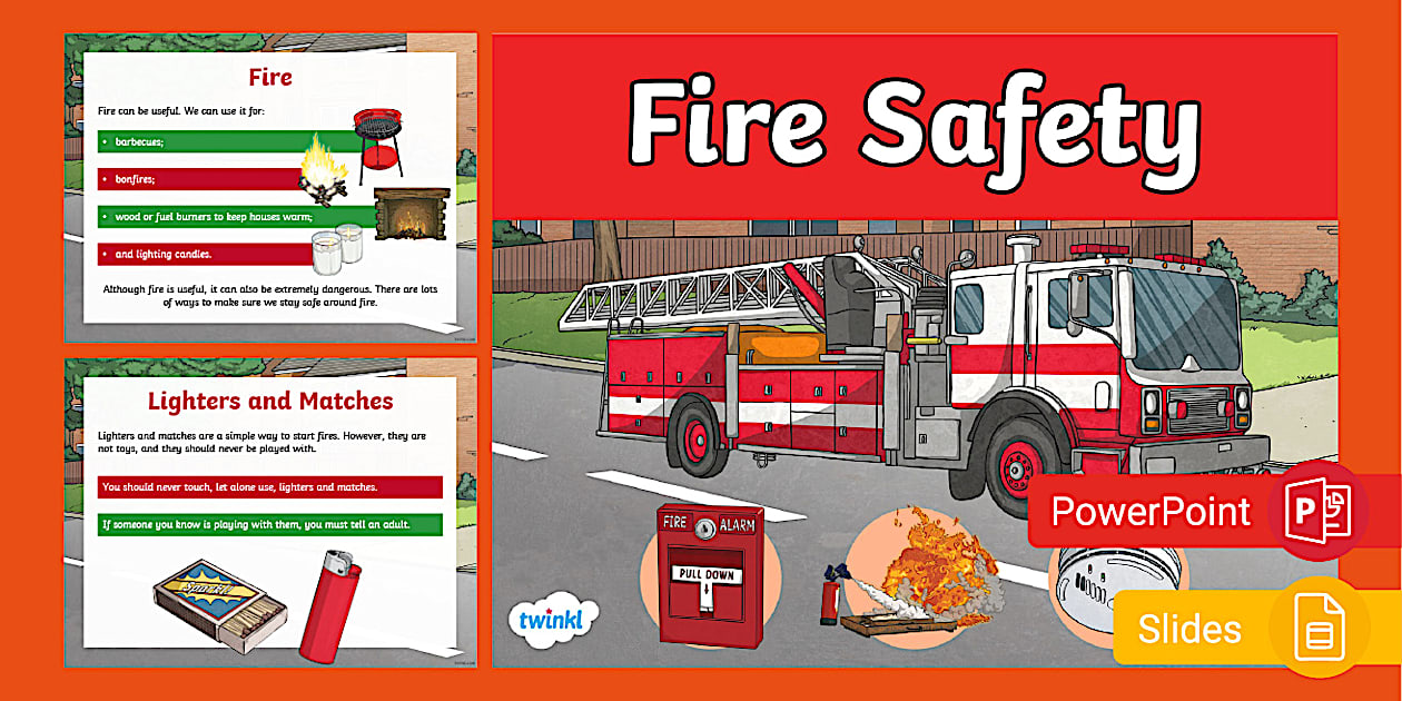 Fire Safety PowerPoint & Google Slides for 3rd-5th Grade