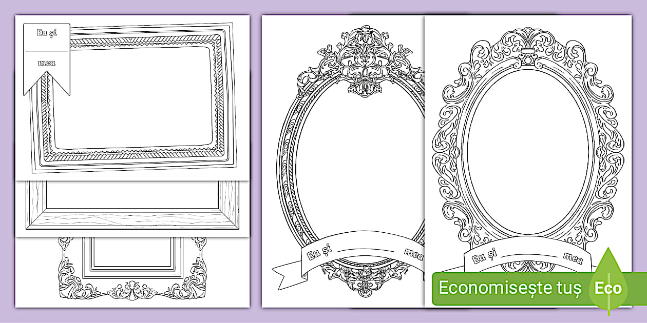 Rame de fotografii – Pagini de colorat 8 martie - Twinkl