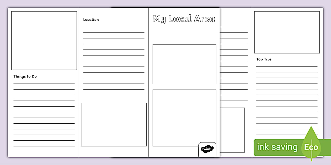 My Local Area Travel leaflet (teacher made) - Twinkl