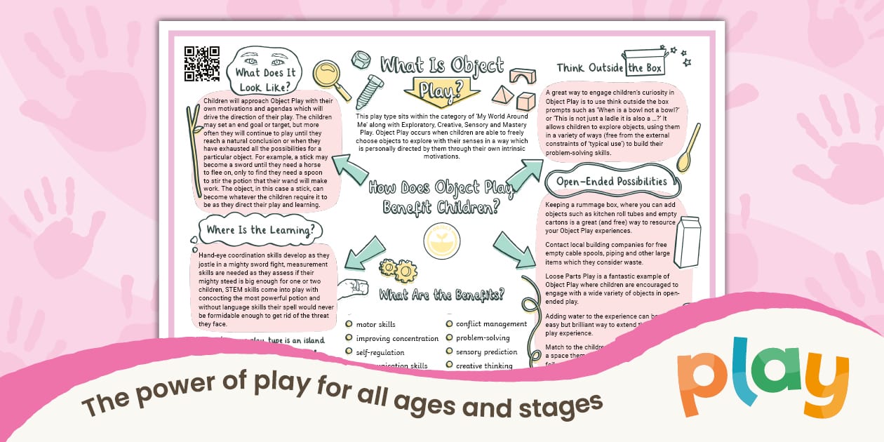 What Is Object Play? Adult Information Sketchnote Poster