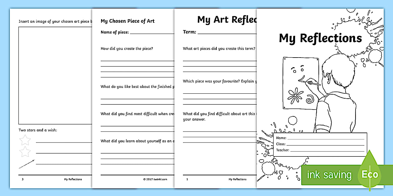 Art Self Assessment Sheet - My Reflection | Twinkl - Twinkl