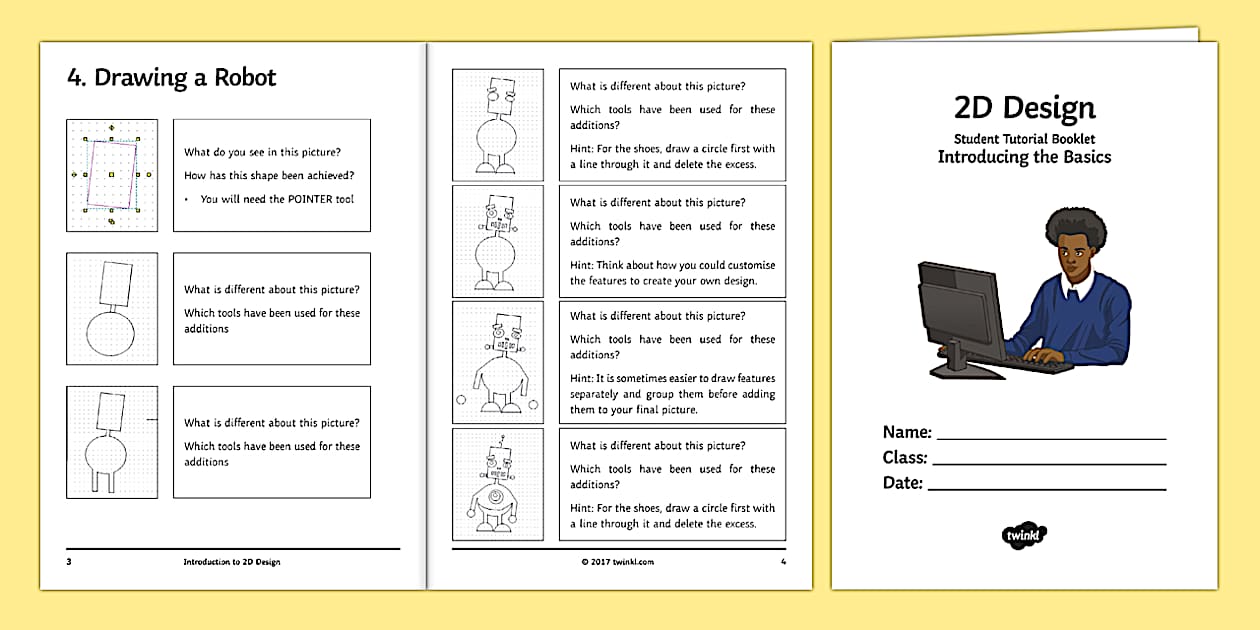 Introduction to 2D Design Guide (teacher made) - Twinkl