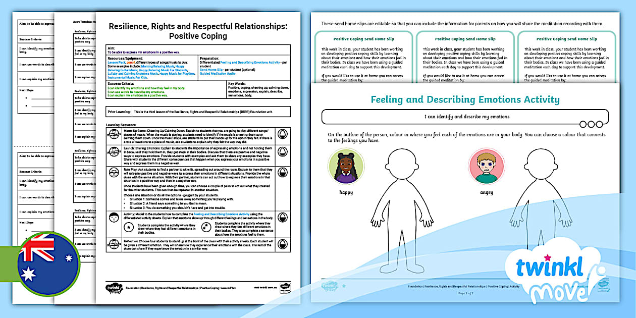 Foundation RRRR Positive Coping Lesson Pack - Twinkl