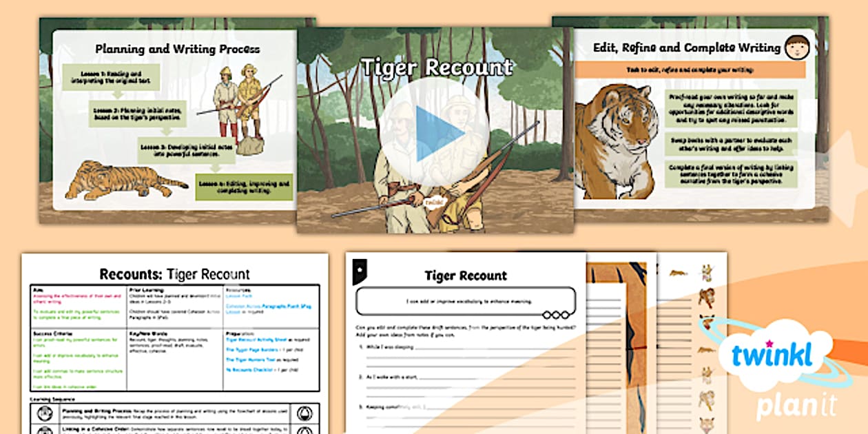 PlanIt Y6 Animals: The Tyger Lesson Pack - Twinkl