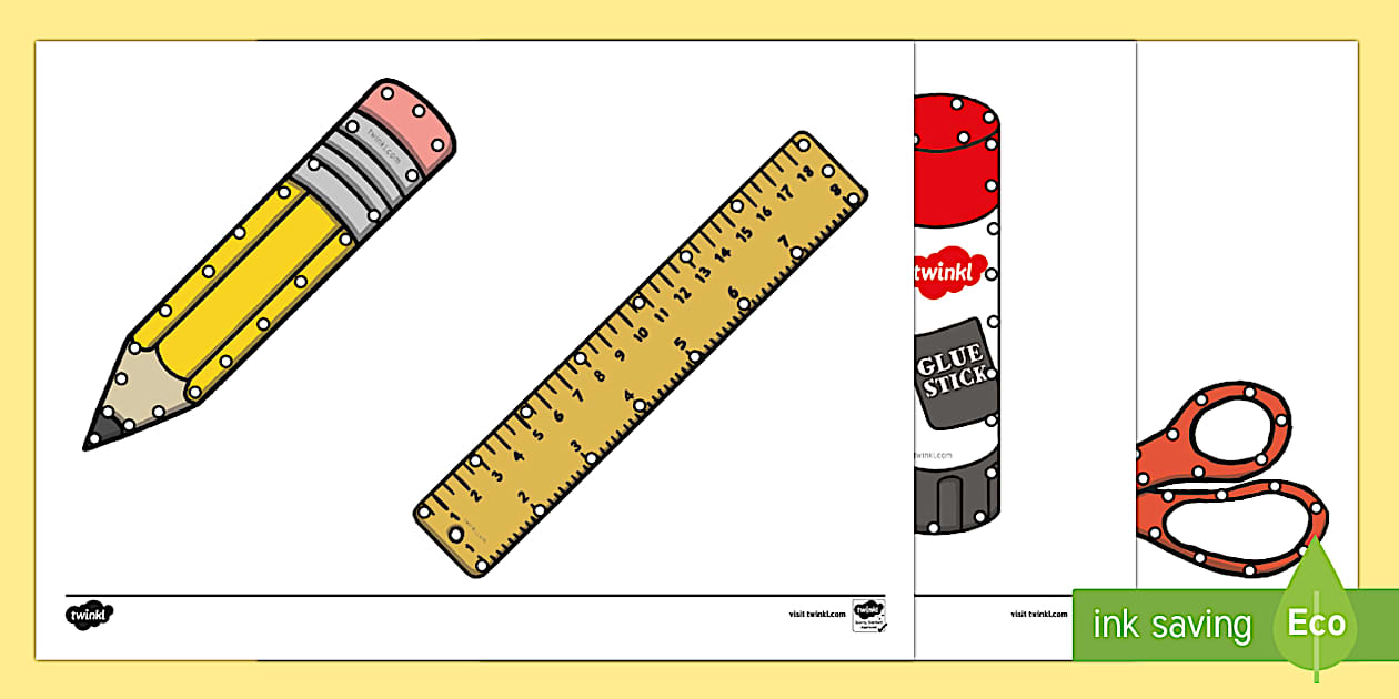 School Threading Cut-Outs (creat de profesori) - Twinkl