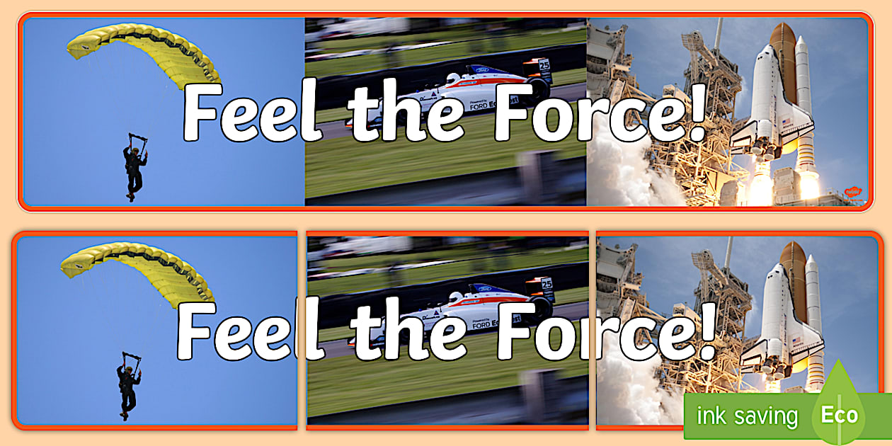 Feel the Force Photo Display Banner - Twinkl