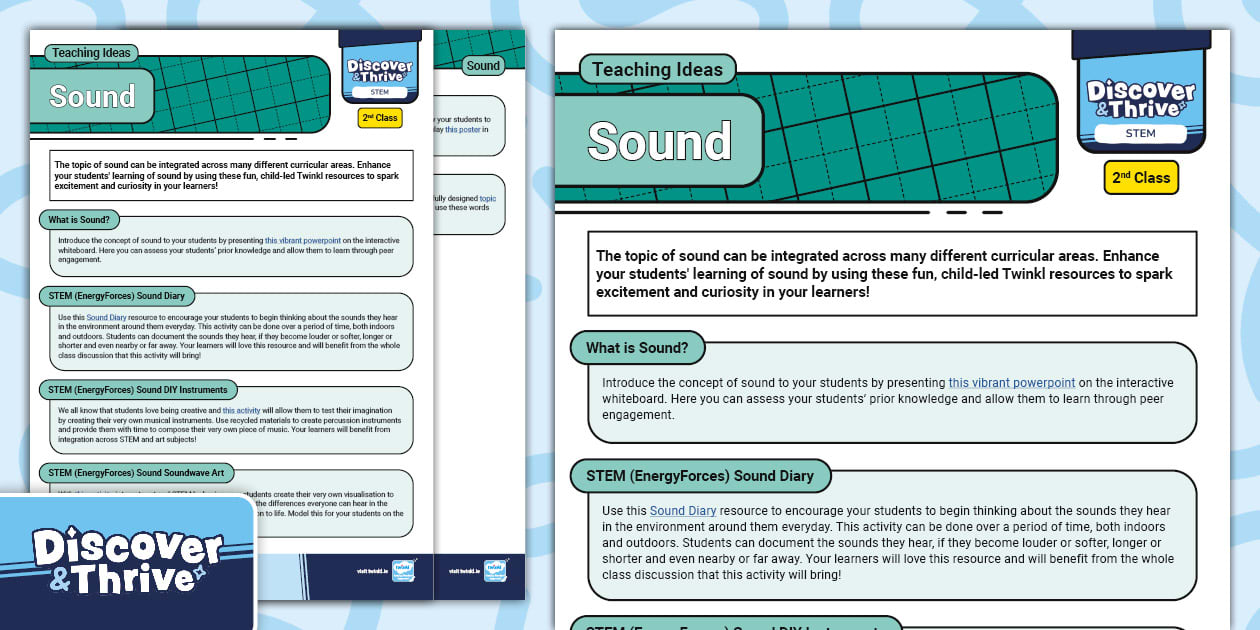 Sound Teaching Ideas for 1st/2nd Class