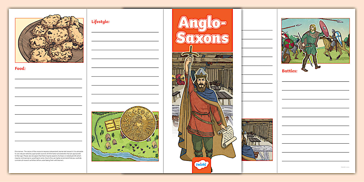 Anglo-Saxon Leaflet Template - Twinkl History - Twinkl