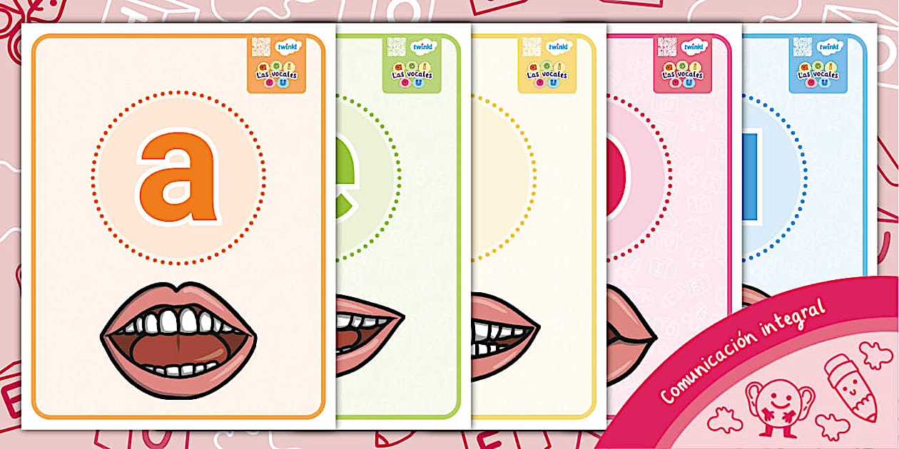 Pósteres Vocales Palabras posters póster vocal pronunciar