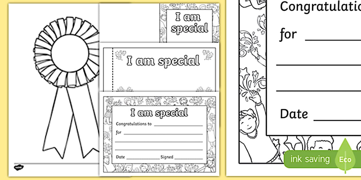 I Am Special Award Resource Pack