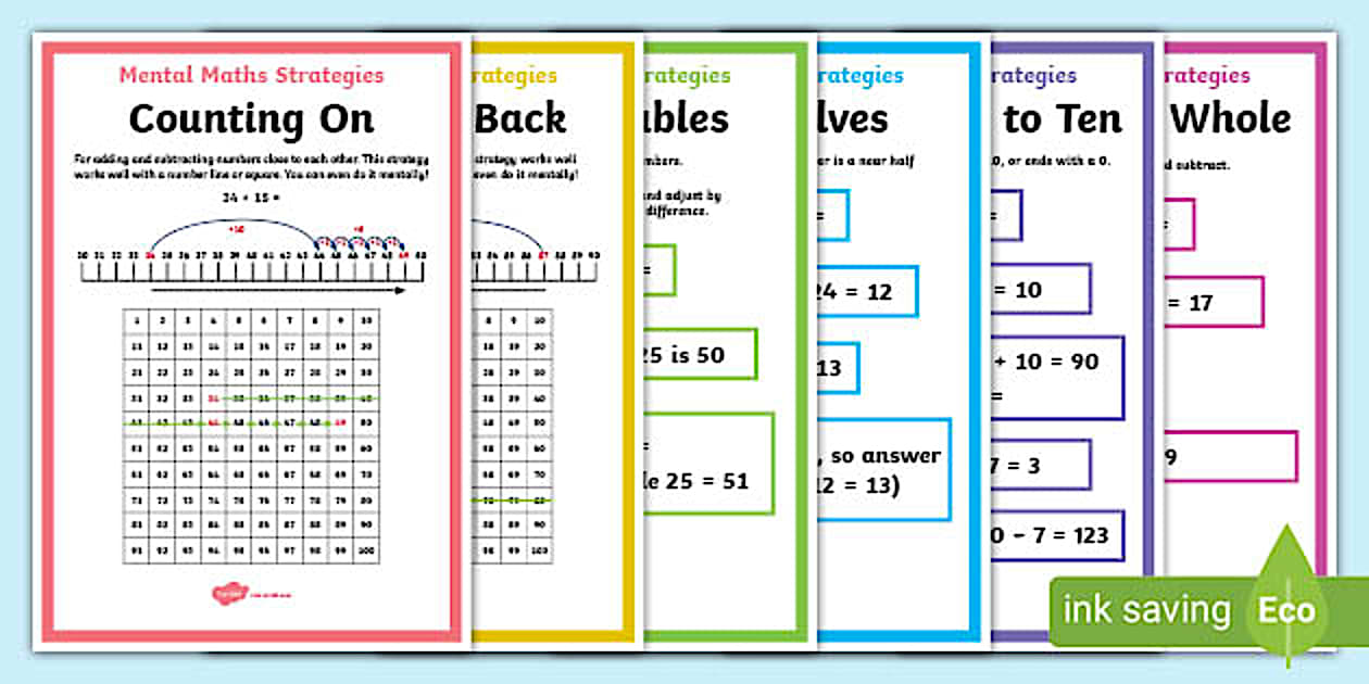 Mental Maths Strategies | Mental Subtraction (teacher made)