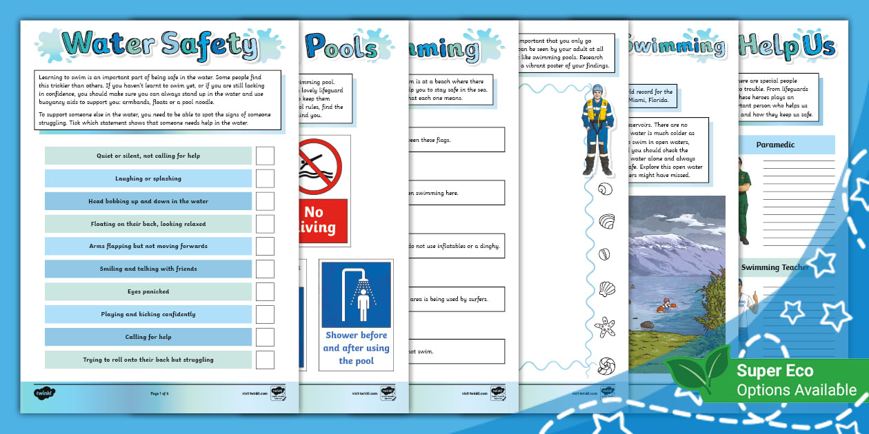 Water Safety Activity Pack (teacher made) - Twinkl