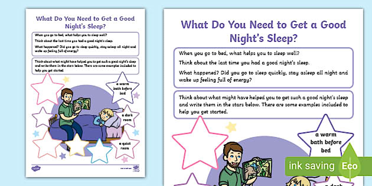 What Do You Need to Get A Good Night's Sleep? - Twinkl