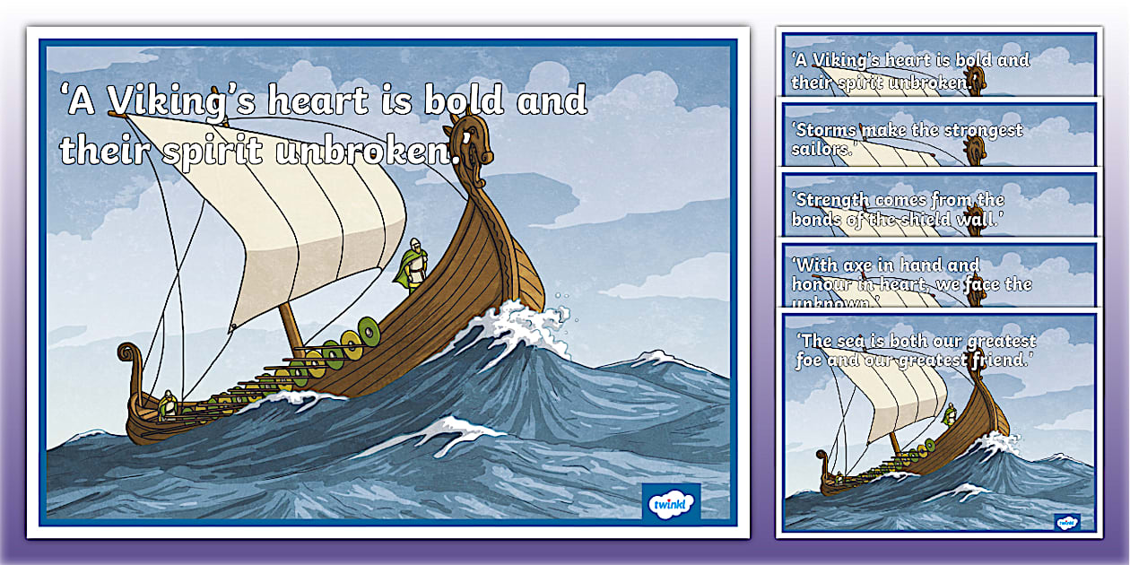 Quotes Inspired by Vikings Display Posters (teacher made)