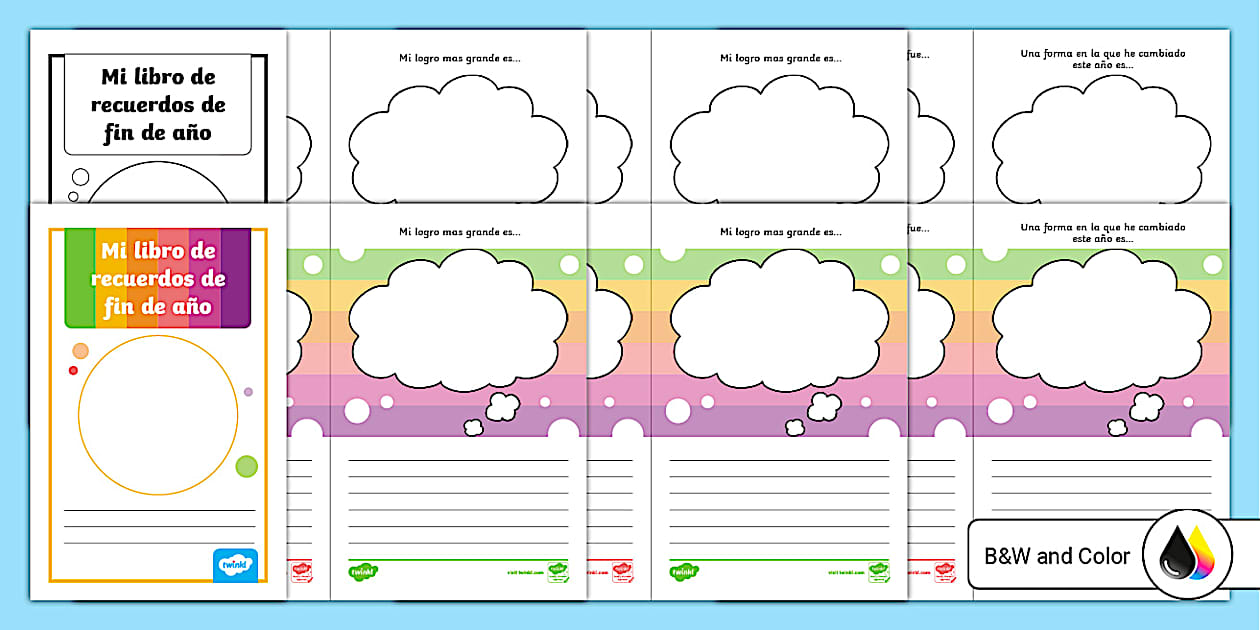 Libro de recuerdos de fin de año / Twinkl USA - Twinkl