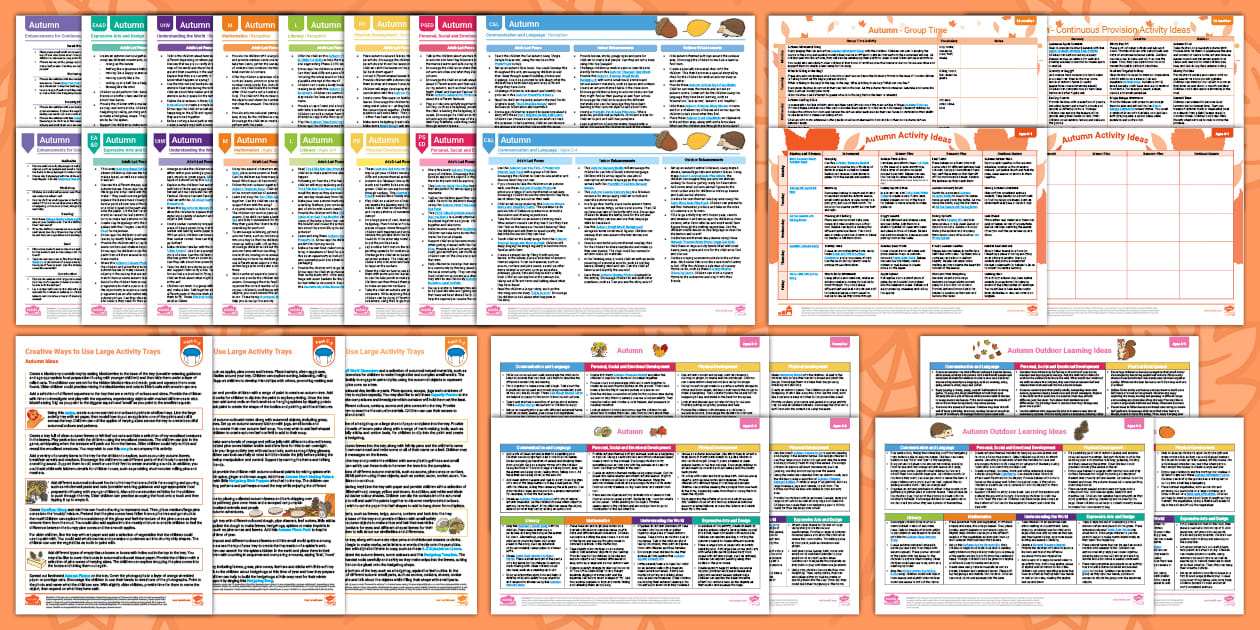 EYFS Ages 0-5 Autumn Bumper Planning Pack | Twinkl - Twinkl