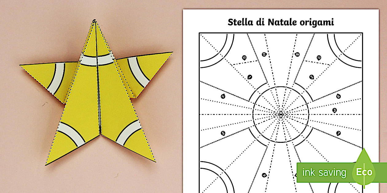 Stella di Natale Origami | Lavoretti Natalizi (teacher made)