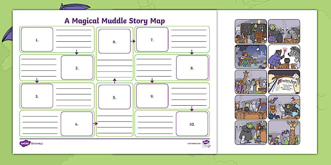 A Magical Muddle Story Template - Twinkl Originals - Twinkl