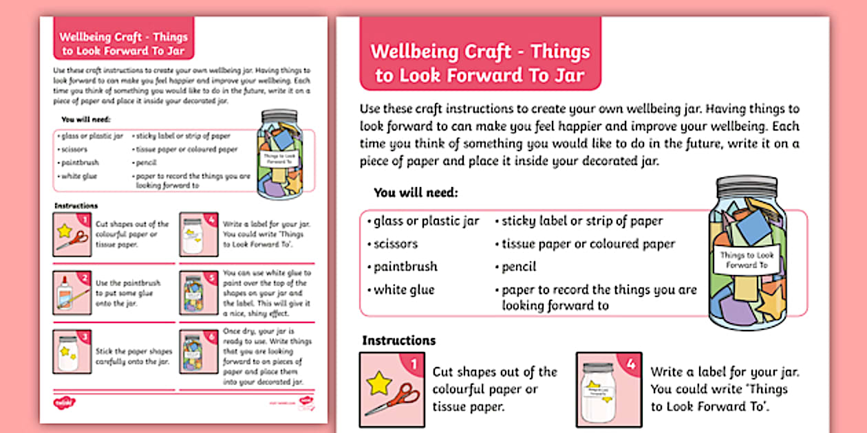 Things to Look Forward To Jar | Wellbeing Resources - Twinkl