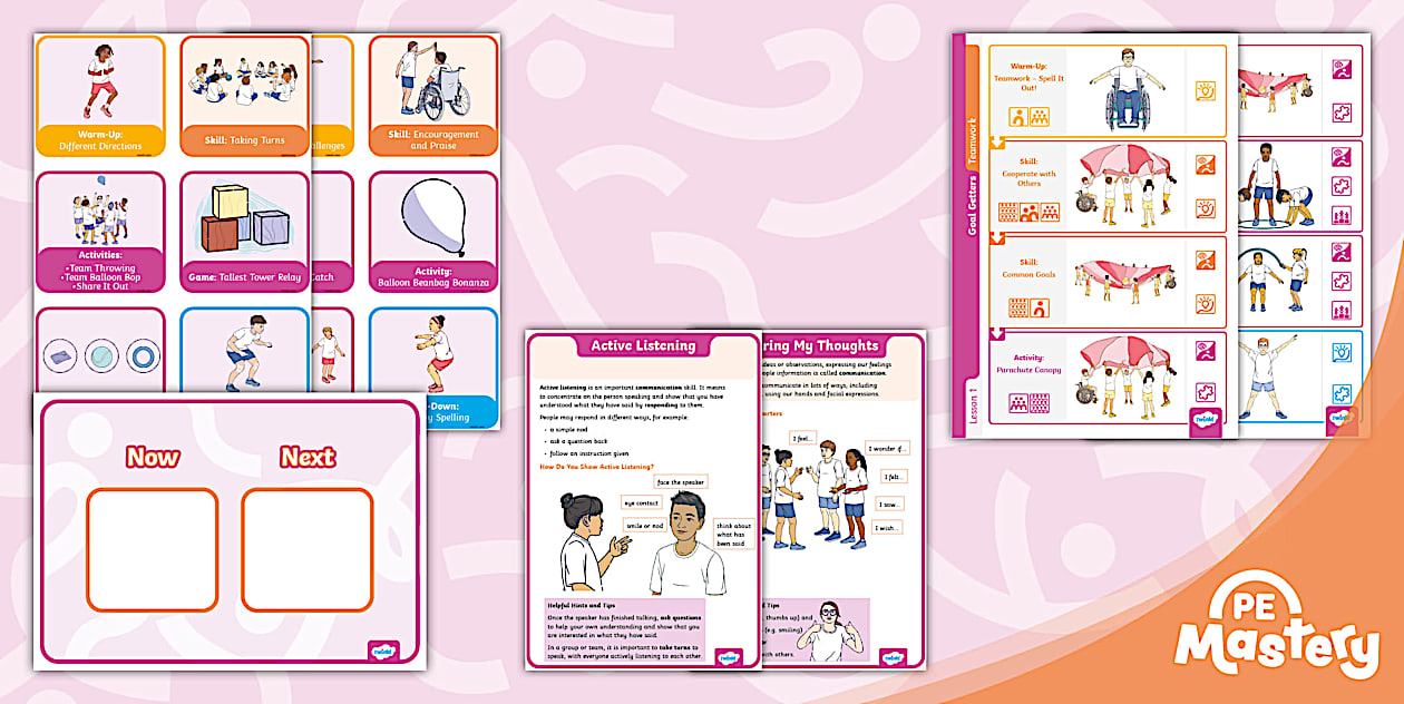PE Mastery: Year 1 Teamwork Inclusive Support Pack - Twinkl