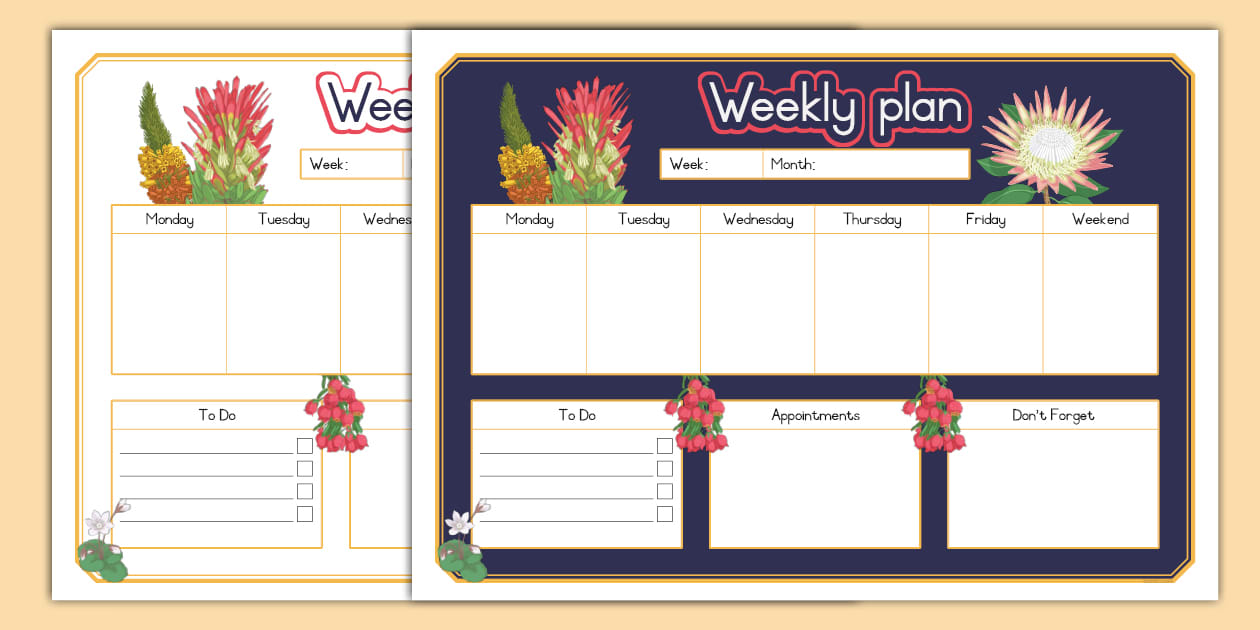 Fynboss Themed Educator Weekly Planner - Twinkl