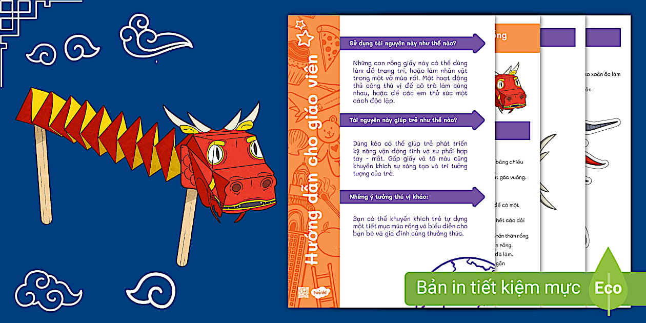 Thủ Công Làm Rồng Giấy Việt Nam - Twinkl