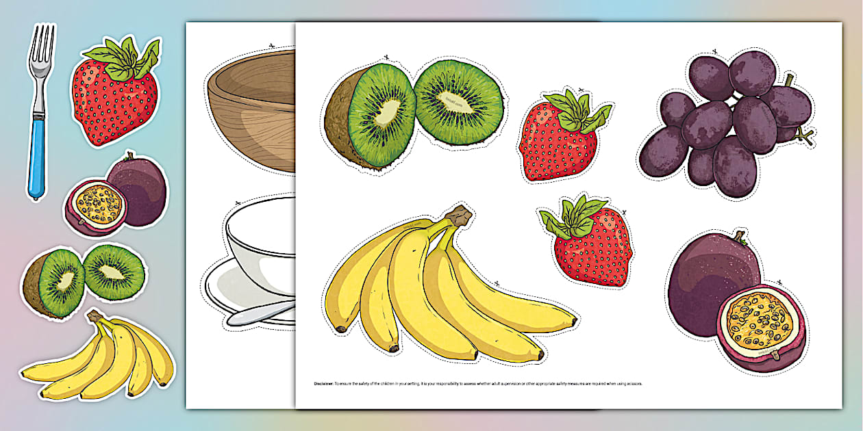 Fruit Salad Display Cut-Outs