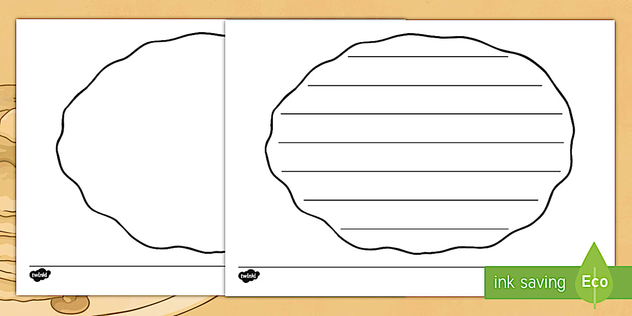 Pancake Writing Template (teacher made) - Twinkl