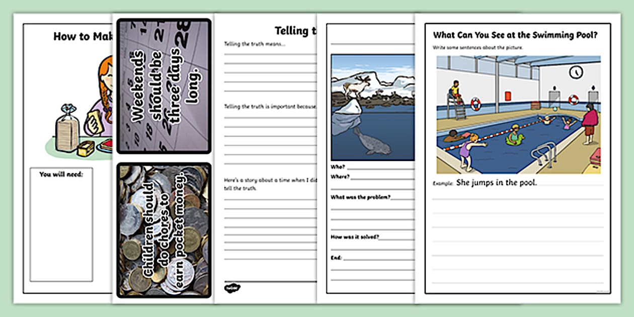 English First/Second Class Writing Pack 2 Writing Stimulus