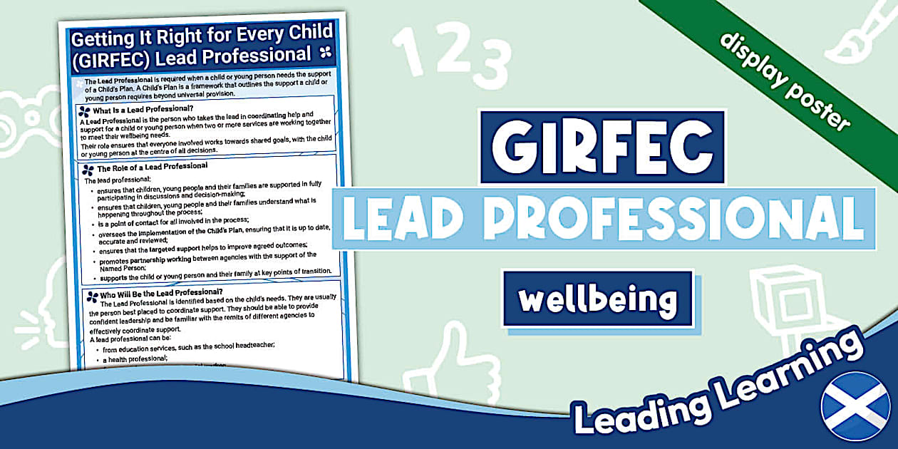 GIRFEC Lead Professional Poster