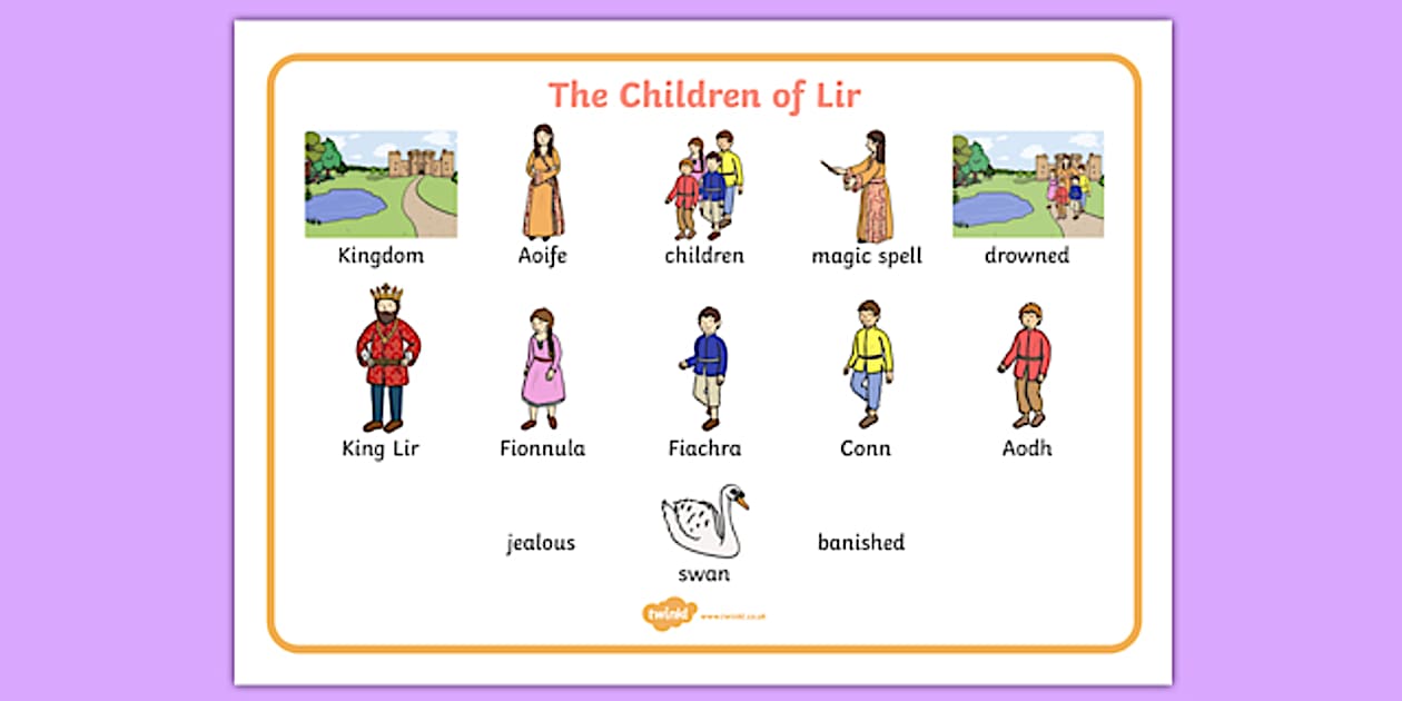 The Children of Lir Word Mat