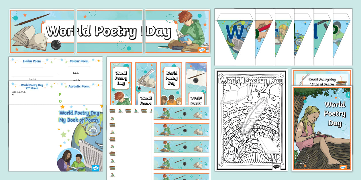 World Poetry Day Display Pack (teacher made) - Twinkl