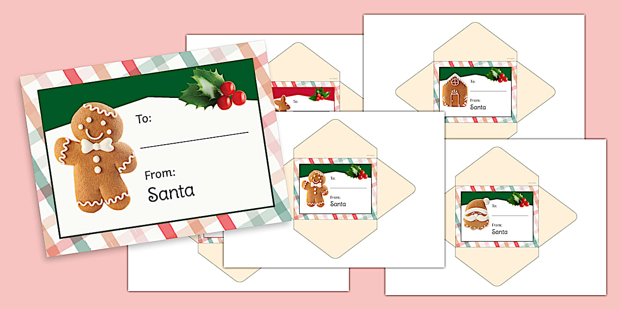 Envelope from Santa Template - Twinkl Christmas - Twinkl