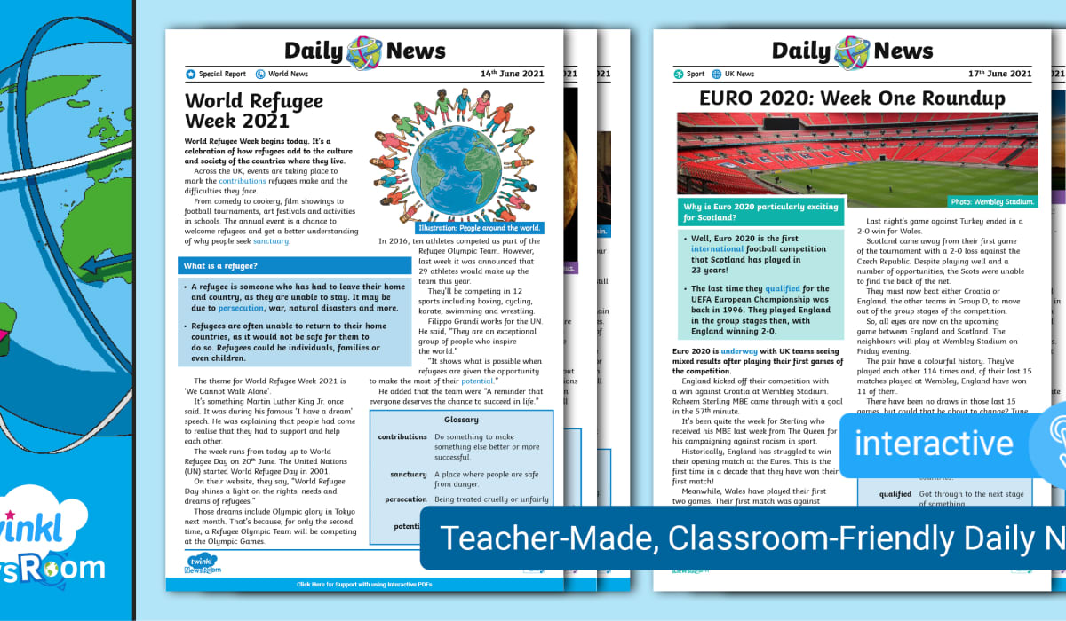 Weekly Comprehension Pack - Twinkl NewsRoom - Twinkl
