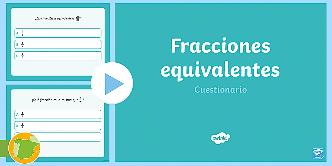 Presentación: Fracciones equivalentes - hecho por profes
