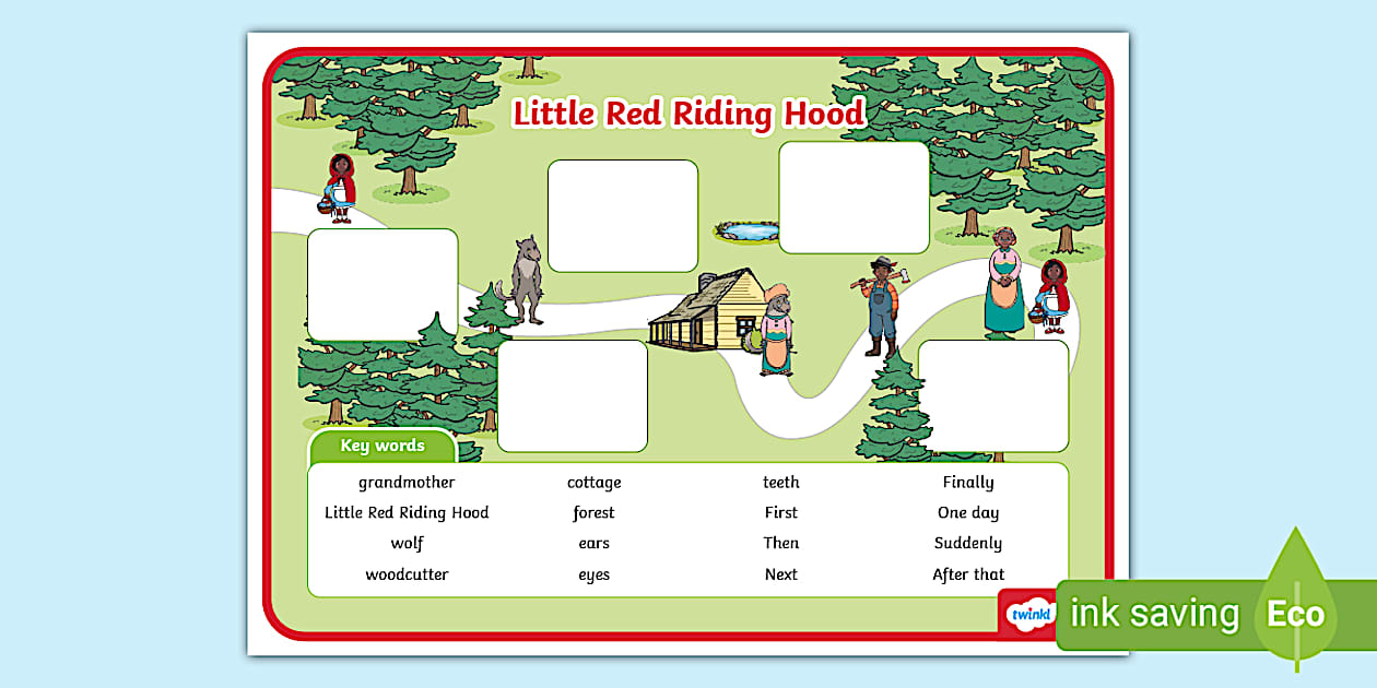 Little Red Riding Hood Map Activity - Twinkl - KS1 - Twinkl