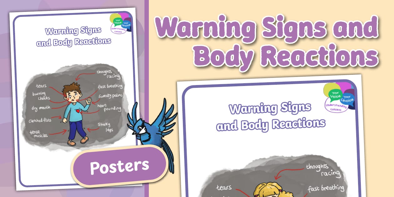 Warning Signs and Body Reactions - Consent Posters