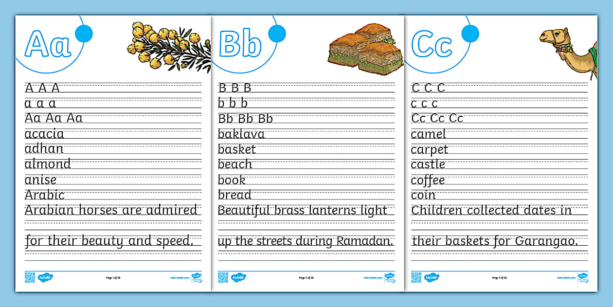Handwriting Practice Book (teacher made) - Twinkl