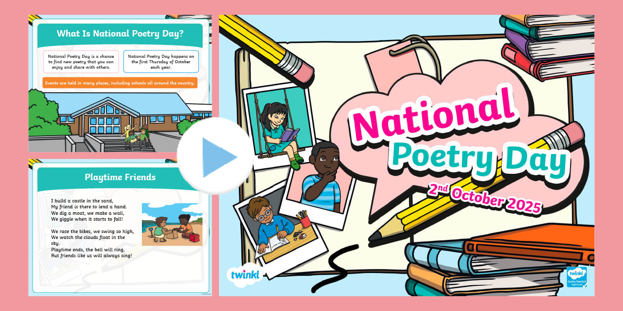 KS1 National Poetry Day PowerPoint (teacher made) - Twinkl
