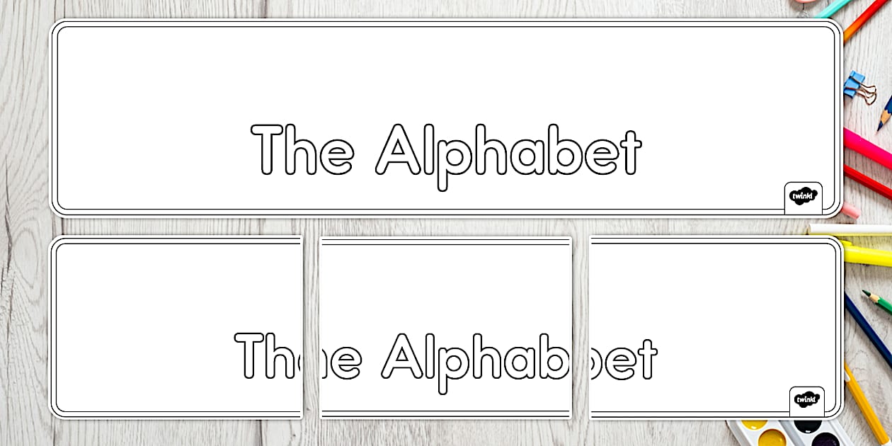 The Alphabet Collaborative Drawing Display Banner - Twinkl