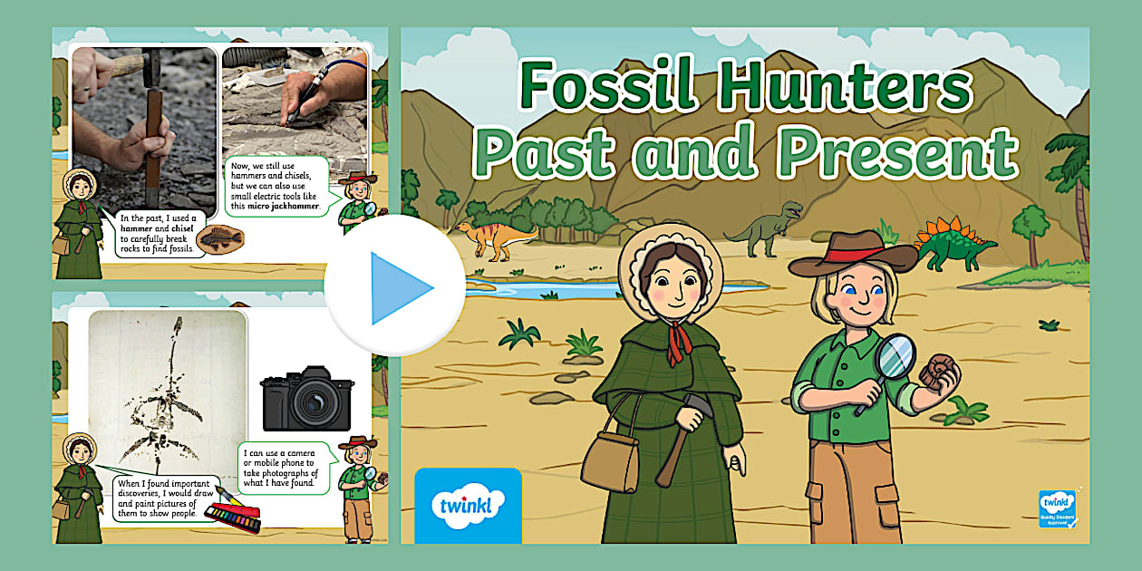 Fossil Hunters Past and Present PowerPoint | Twinkl - Twinkl