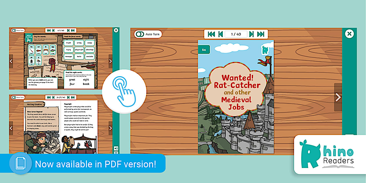 Level 6a Decodable Readers: Wanted! Rat-Catcher and Other Medieval Jobs