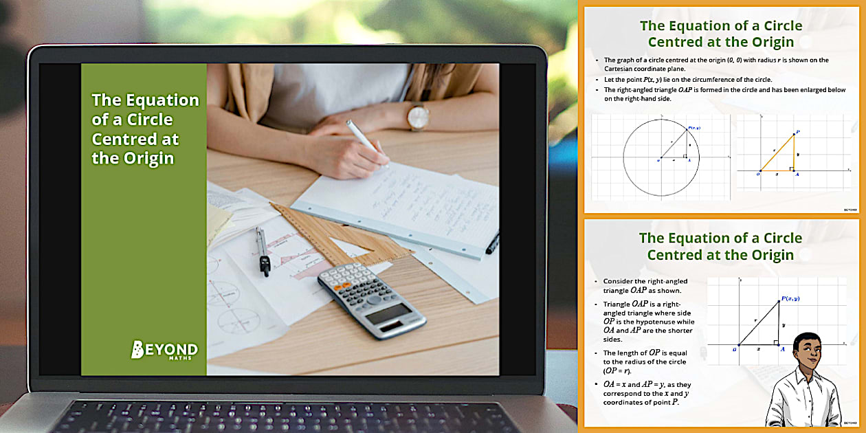 The Equation of a Circle Centred at the Origin Presentation