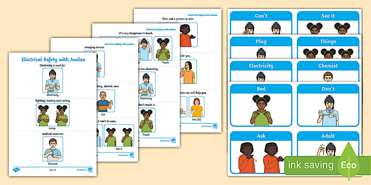 Electrical Safety with Auslan Short Version (teacher made)